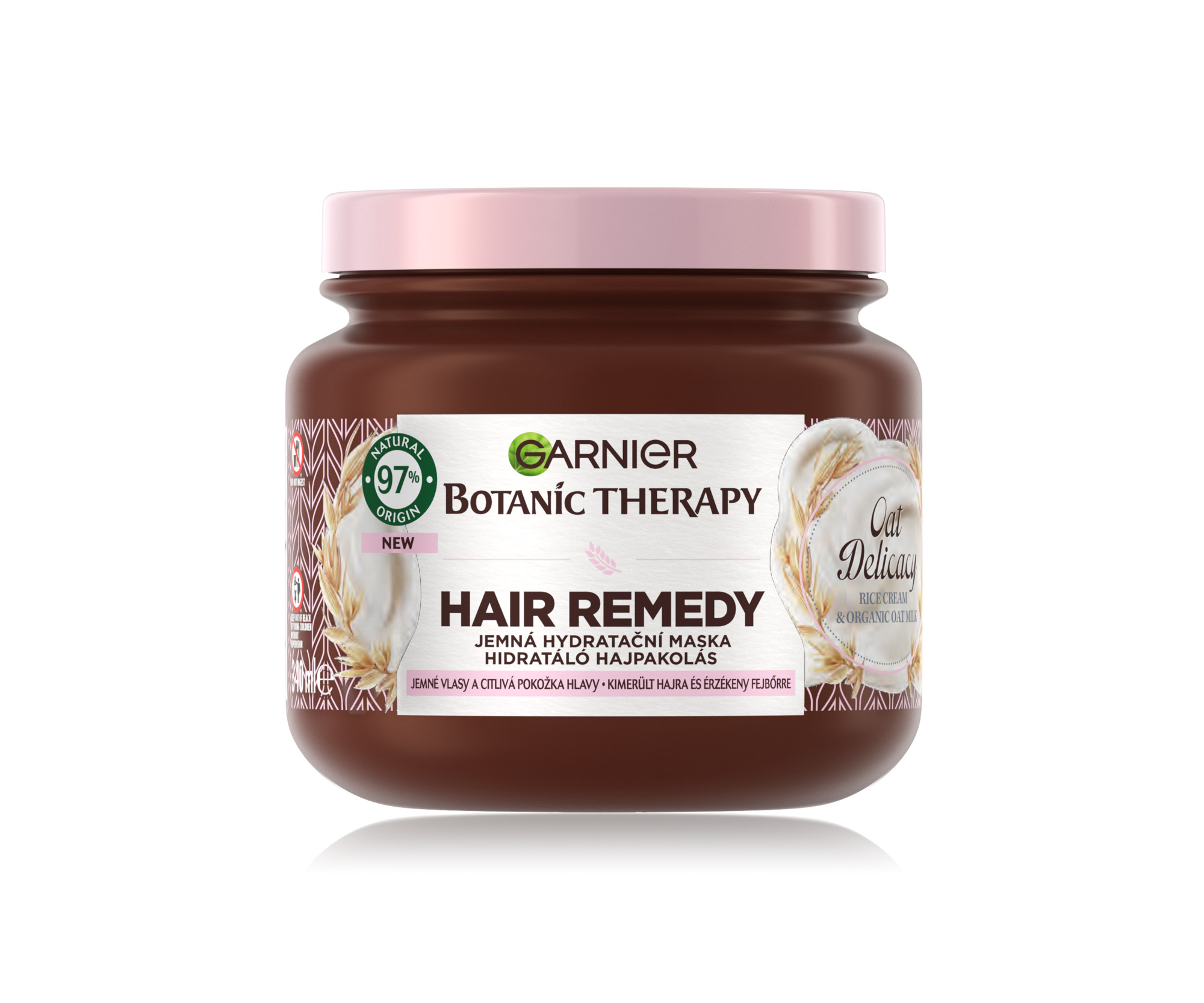 Jemná hydratační maska pro suché vlasy Garnier Botanic Therapy Hair Remedy Oat Delicacy - 340 ml