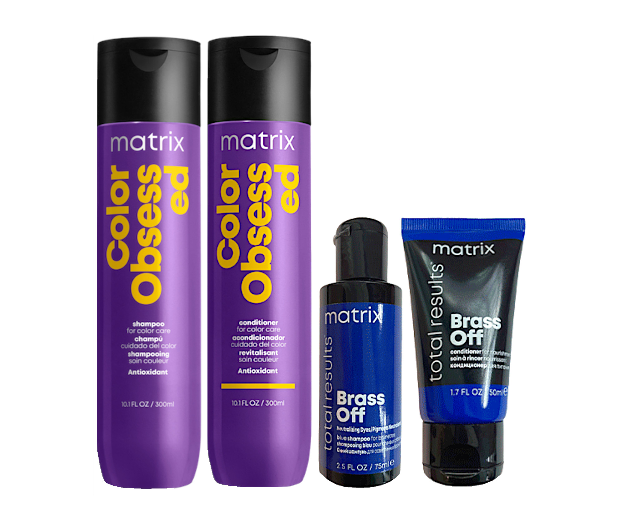 Sada pro barvené vlasy Matrix Color Obsessed + cestovní balení Matrix ...