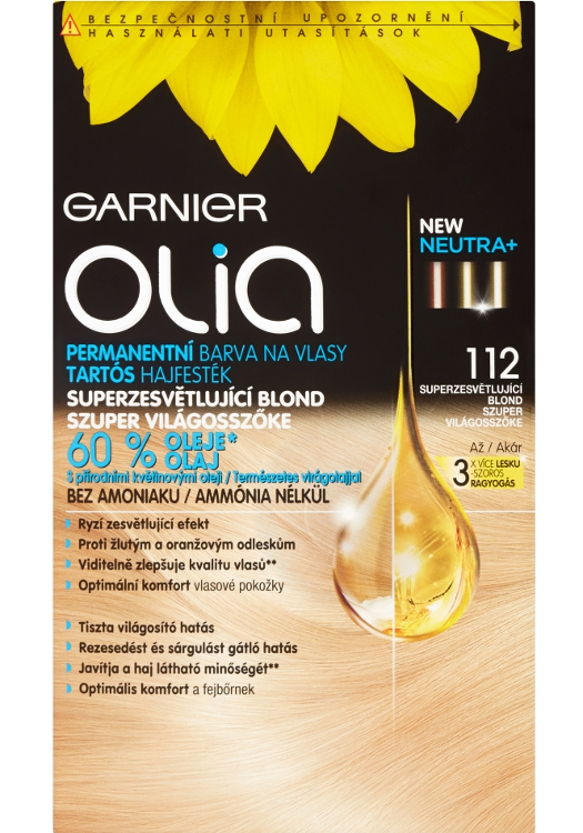 Zesvětlující olejová barva Garnier Olia 112 superzesvětlující blond ...