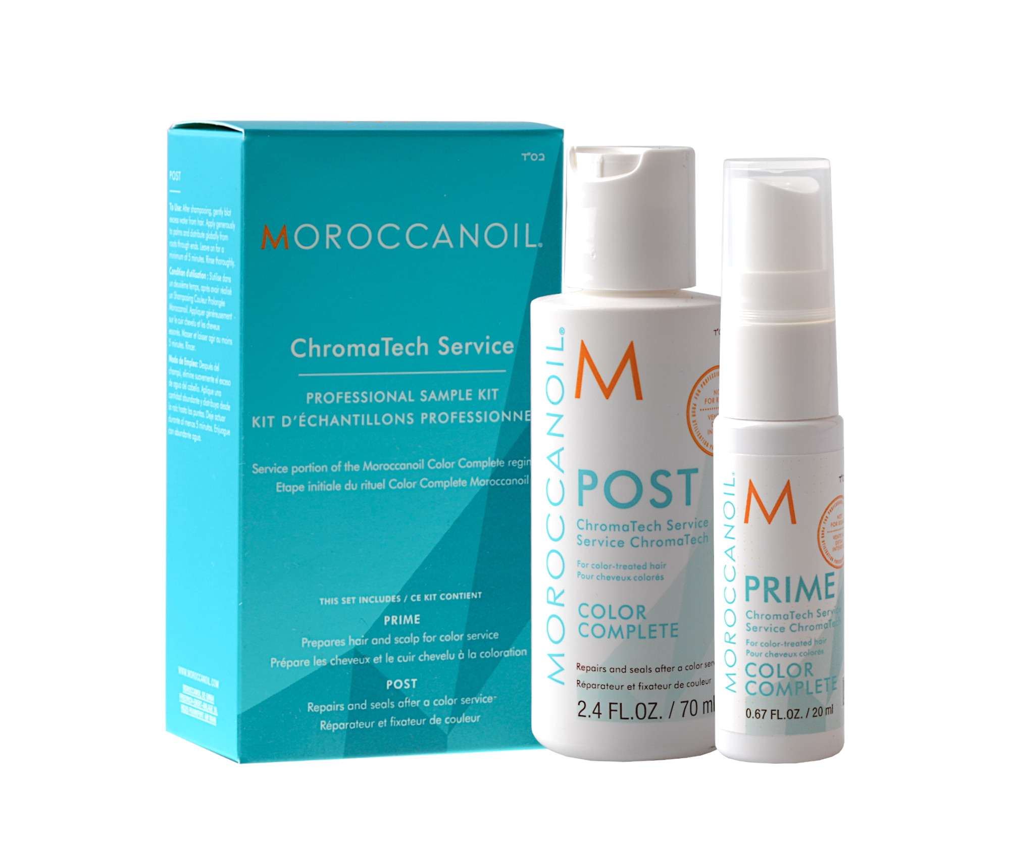 Sada péče před a po barvení vlasů Moroccanoil ChromaTech Service Color ...