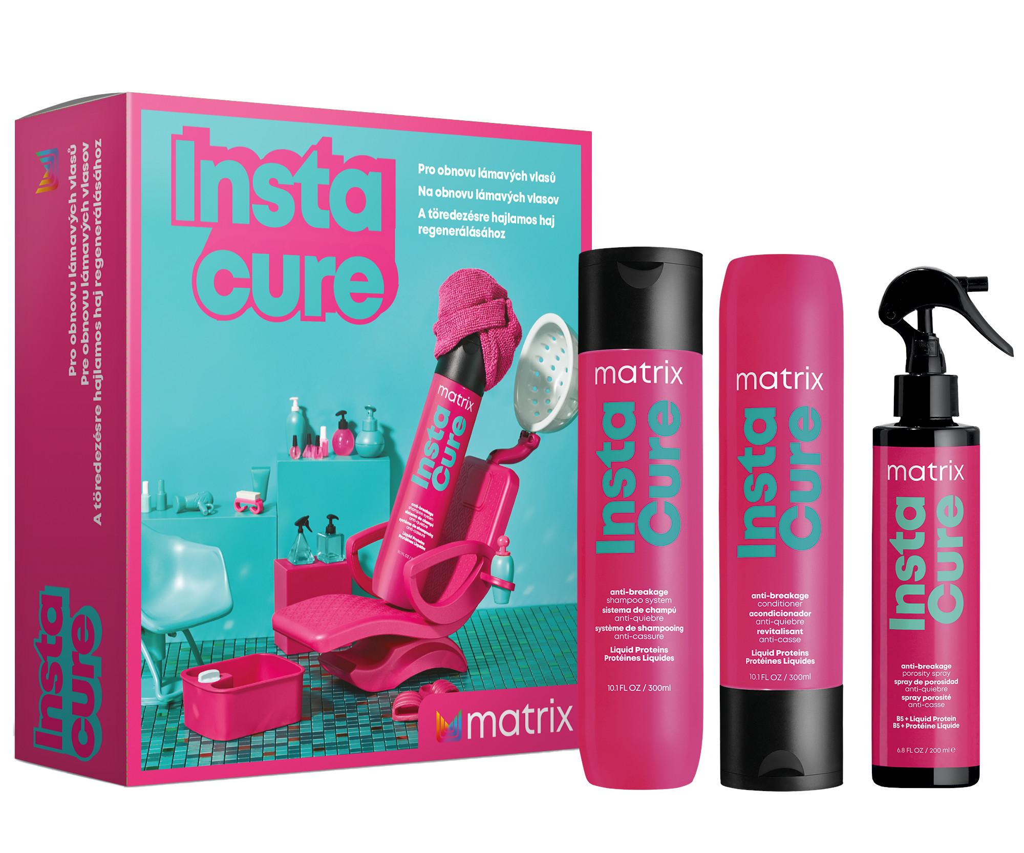 Dárková sada pro obnovu lámavých vlasů Matrix Instacure - Matrix | Svět ...